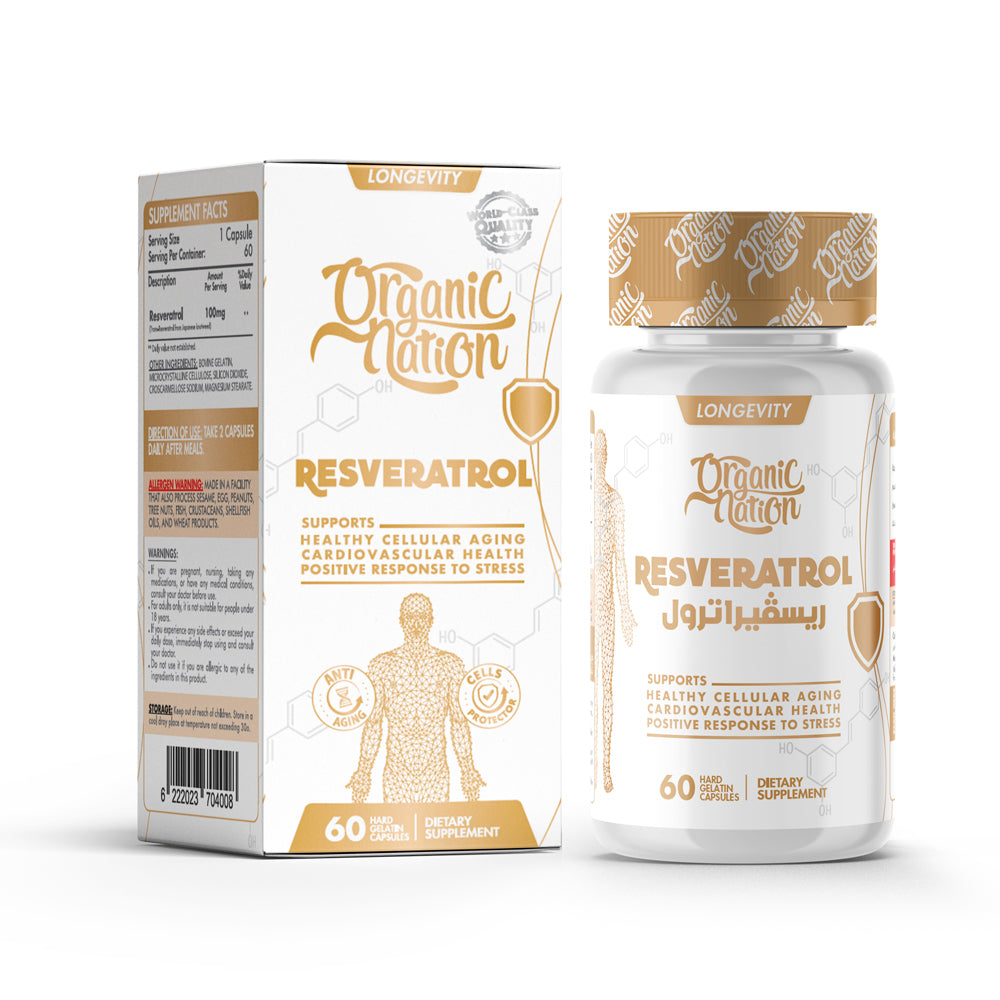 Organic Nation Resveratrol 60Serv.-60Capsules – MaxMuscleElite