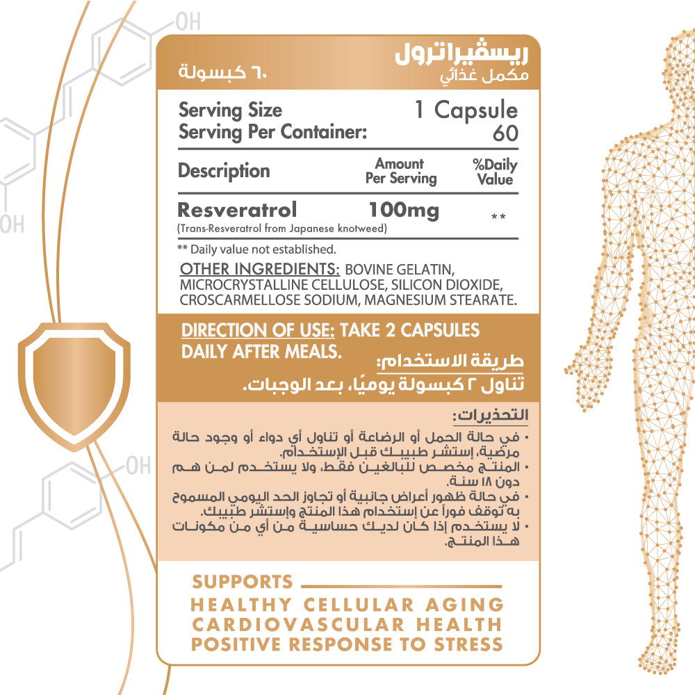 Organic Nation Resveratrol 60Serv.-60Capsules – MaxMuscleElite